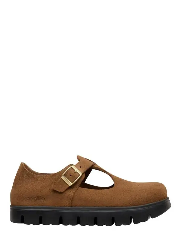 BIRKENSTOCK Paris Chunky Mary Jane Sandals With Adjustable Buckle - Dark Tea