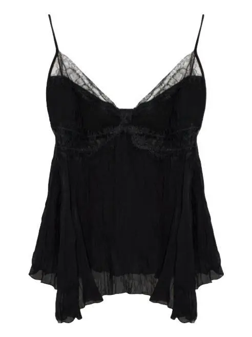 Blumarine Lace Trim Camisole - Black