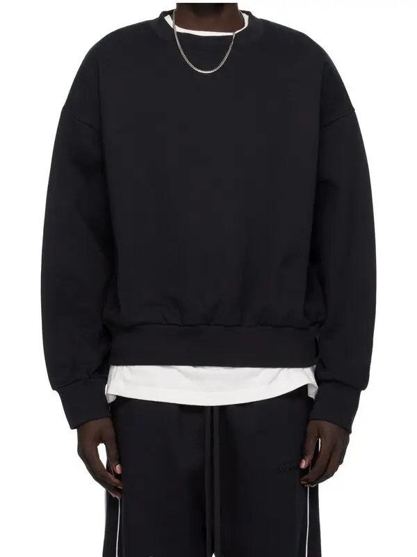 Fear Of God Logo-print Cotton Sweatshirt - Black