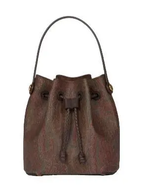 Etro Mini Paisley Bucket Bag - Brown