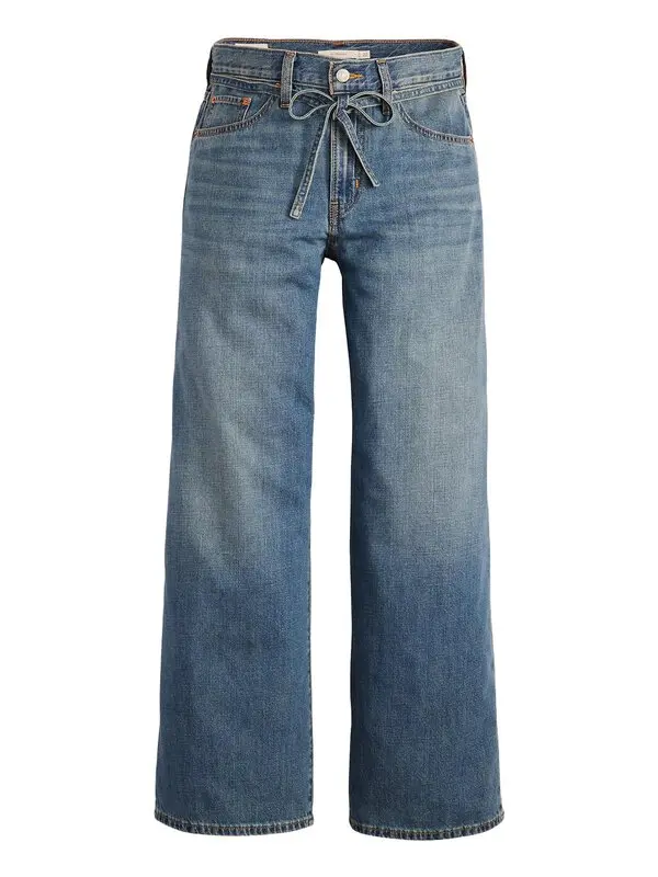 LEVI'S Wide Leg Jeans With Tie Waist - Stop Flaxing