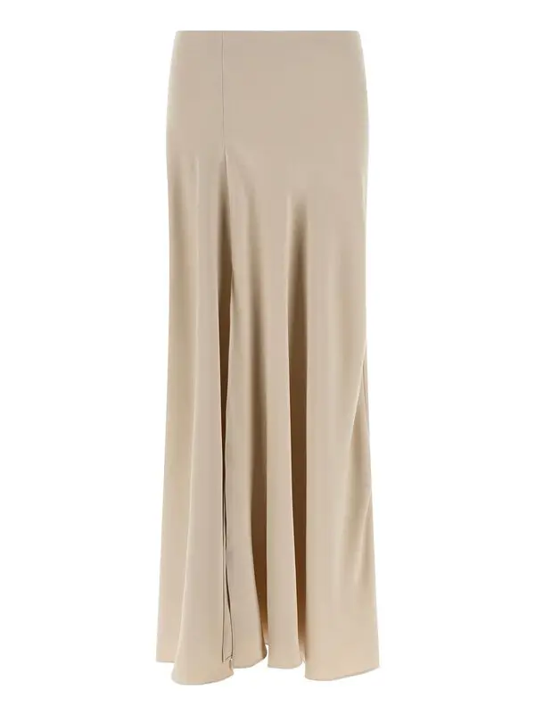 P.a.r.o.s.h Long Front Slit Skirt - Nude