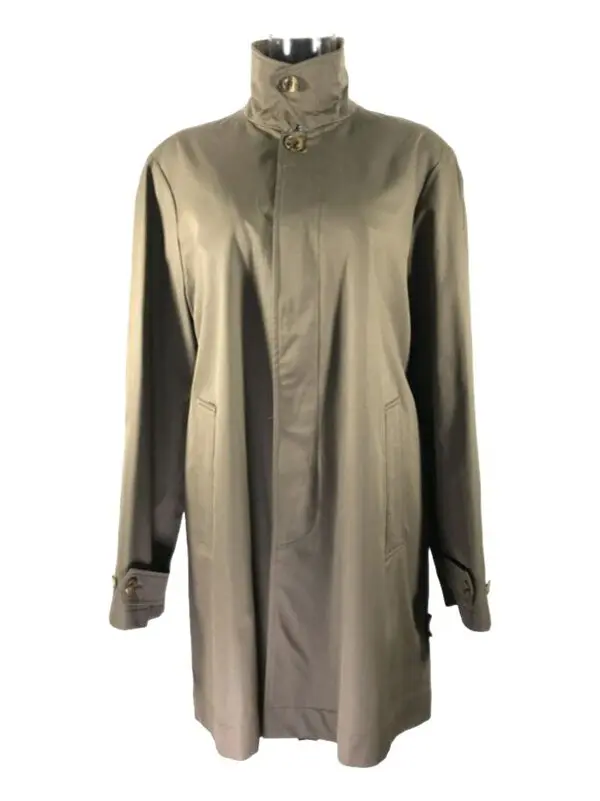 Dunhill Stand Collar Long-sleeved Windbreaker - Green