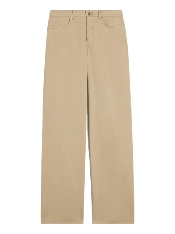 Max Mara Wide-leg Trousers With Patch Pockets - Colonial Color