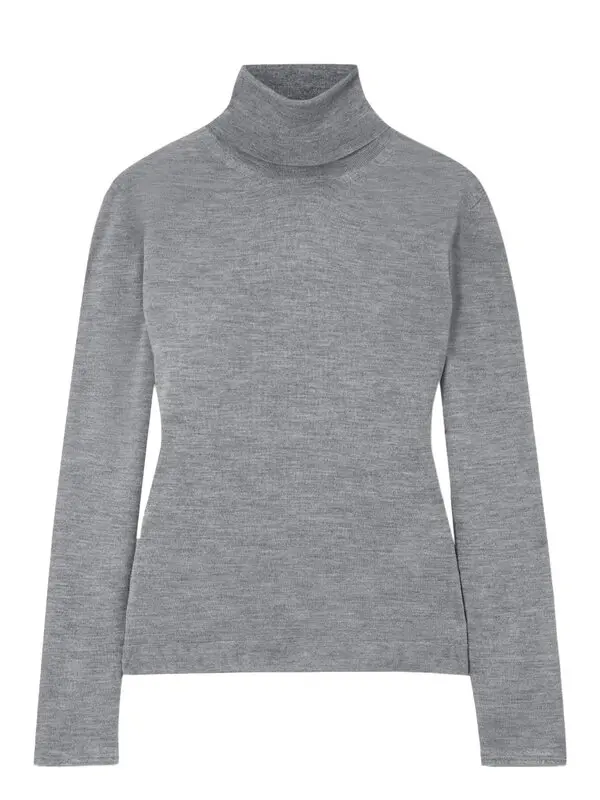 TOM FORD Turtleneck Knitted Top - Grey
