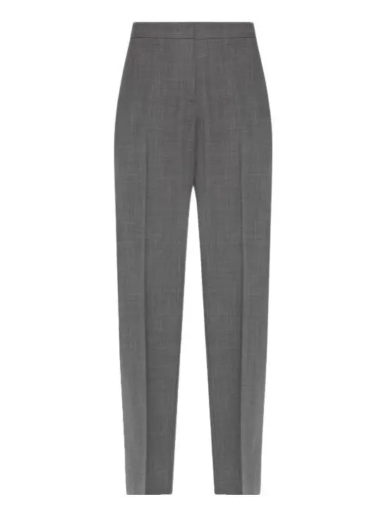 Fabiana Filippi Slim Trousers With Back Waistband Ring Detail - Gray