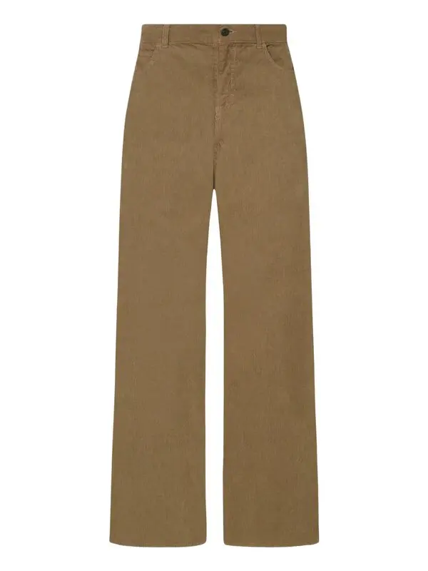THE ROW Eglitta Wide Leg Trousers - Light Brown