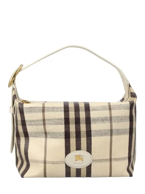 Burberry Highlands Checked Shoulder Bag - Nude