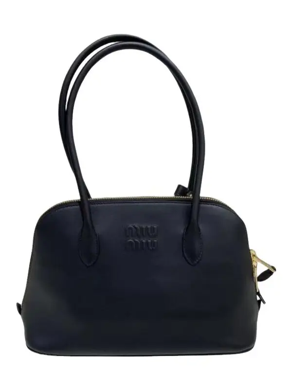 Miu Miu Logo Tote Bag - Black