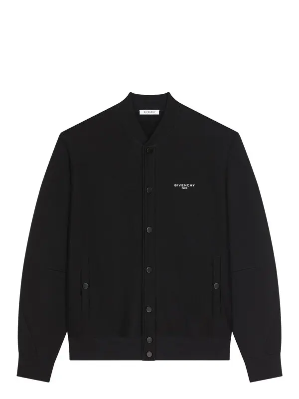 Givenchy Embroidered Logo Button-up Jacket - Black
