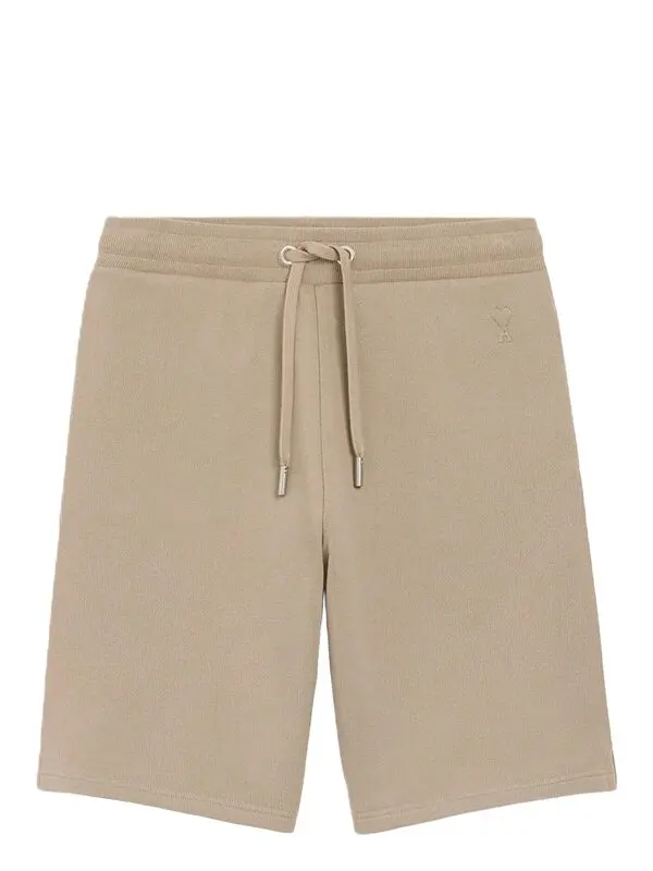 Ami Loose Fit Drawstring Shorts - Taupe