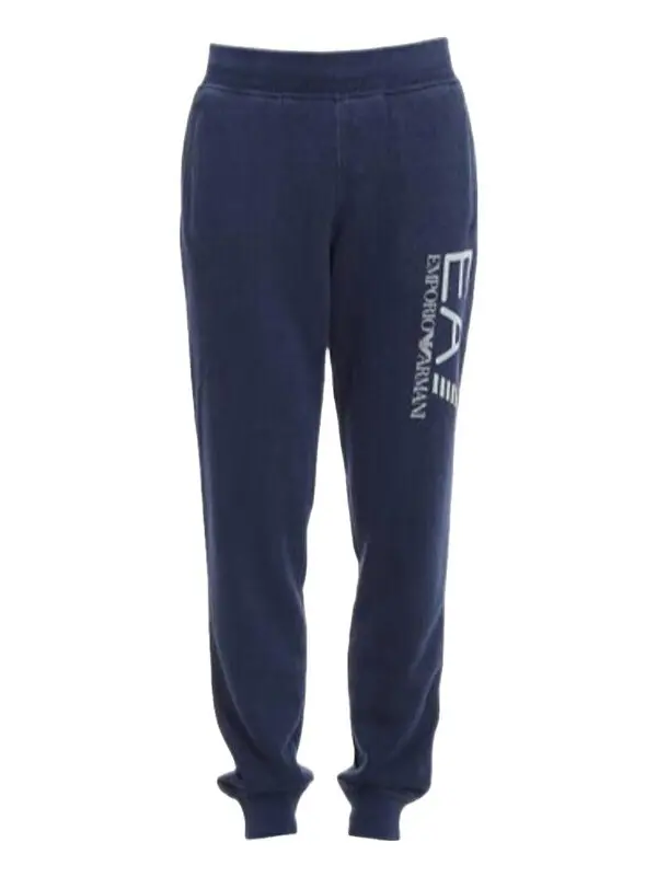 EA7 Logo Printed Sweatpants - Blue