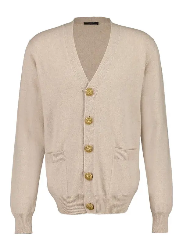 Balmain Button-up Cardigan - Nude