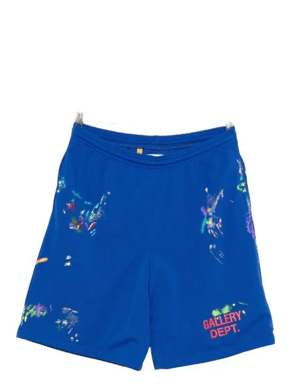 GALLERY DEPT. Studio Gym Hand-painted Shorts - Blue