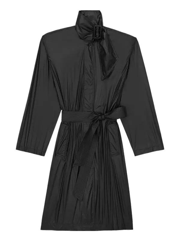 Saint Laurent Lavallière Trench Coat - Black