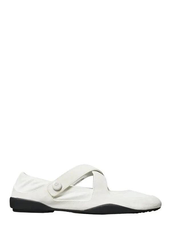 Tory Burch Romy Mary Jane Flat - Bianco Laredo