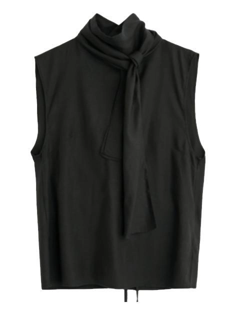 Our Legacy Virtuous Draped Neck Top - Black
