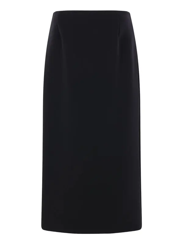 THE ROW Talor Pencil Midi Skirt - Black
