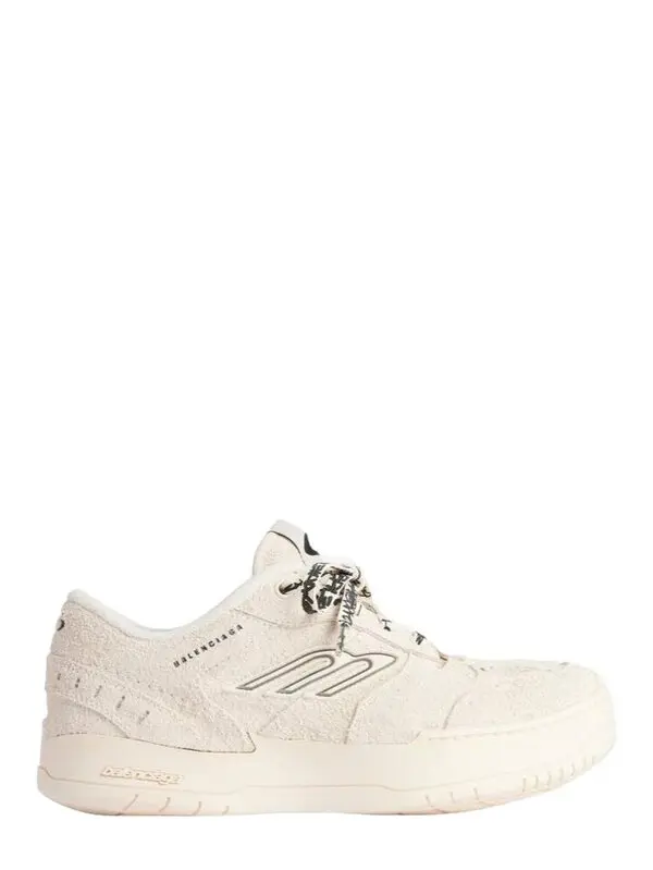 Balenciaga Hamptons Platform Sneakers - Beige/black