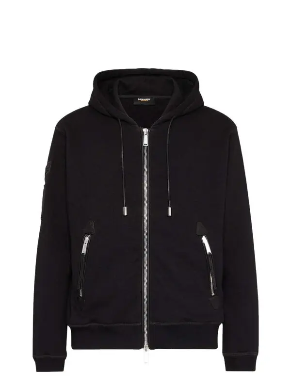 Dsquared2 X Ducati Cool Fit Zipped Hoodie - Black