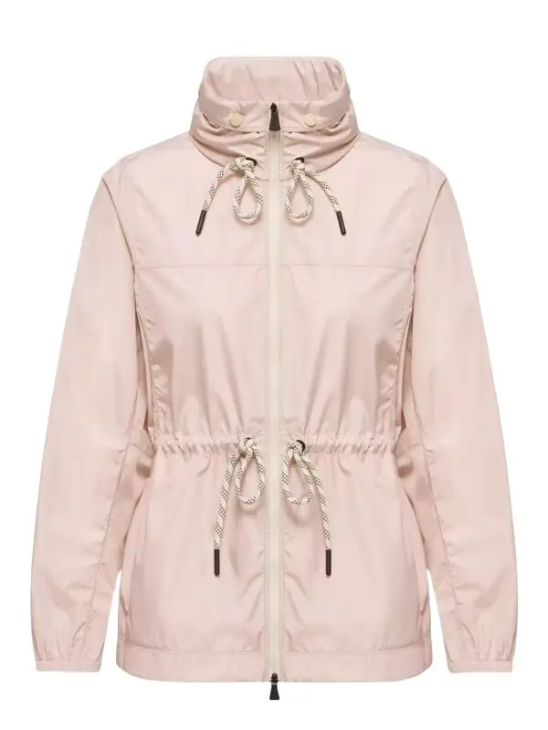 Moncler Hooded Zip-up Jacket - Pink