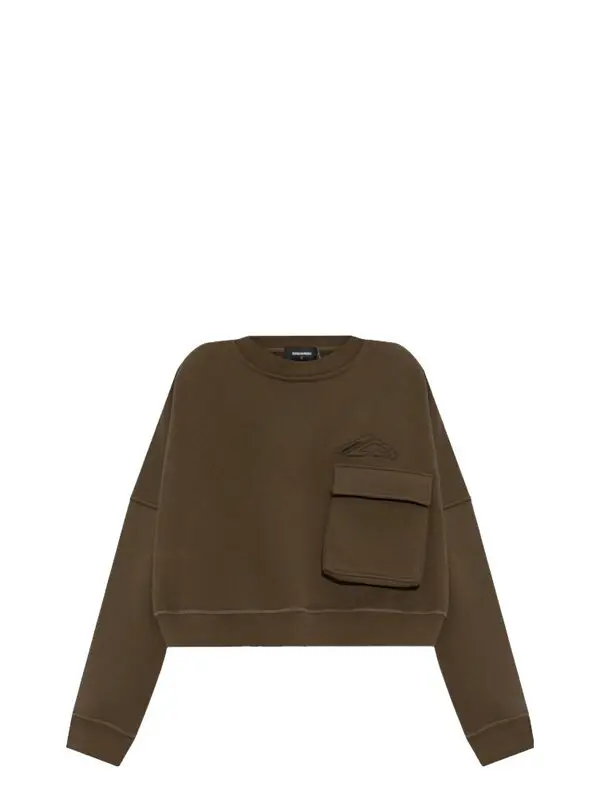 Dsquared2 Icon New Generation Cropped Sweatshirt - Green