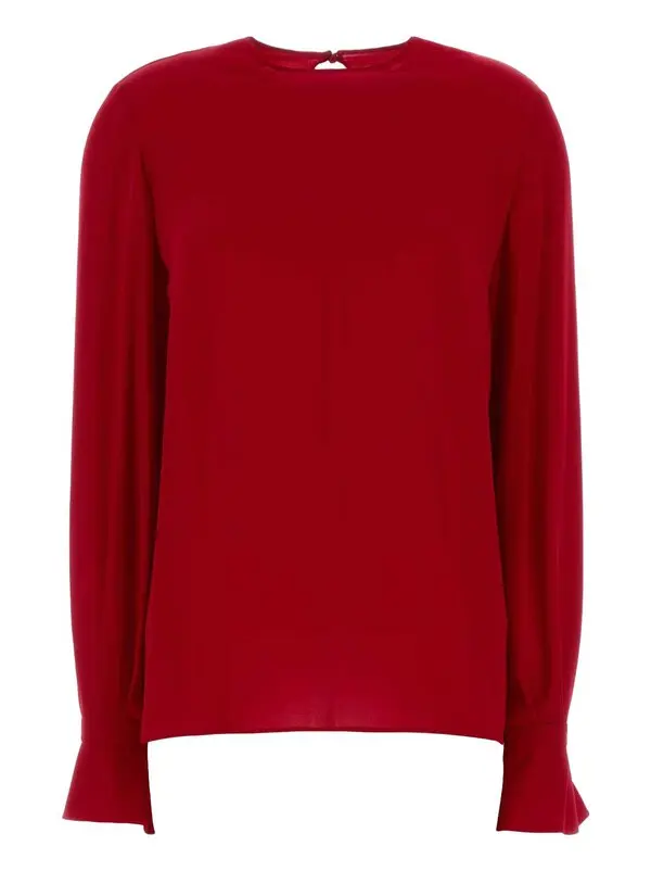 Valentino Garavani Crewneck Long-sleeved Top - Red