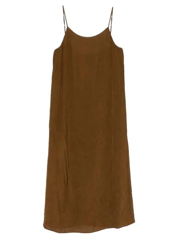 UMA WANG Anaya Strappy Midi Dress - Brown