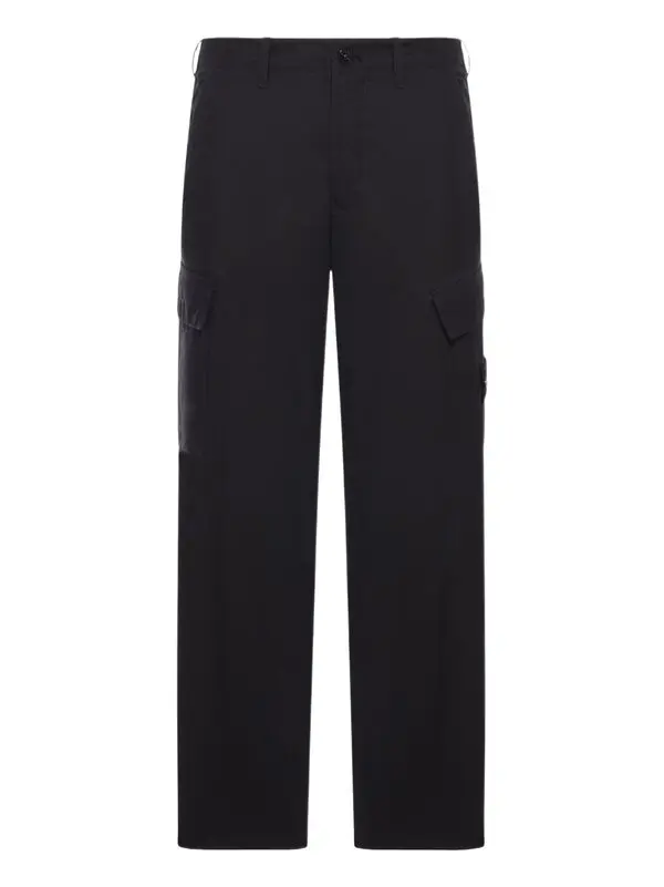 Stone Island Belt Loop Casual Pants - Black