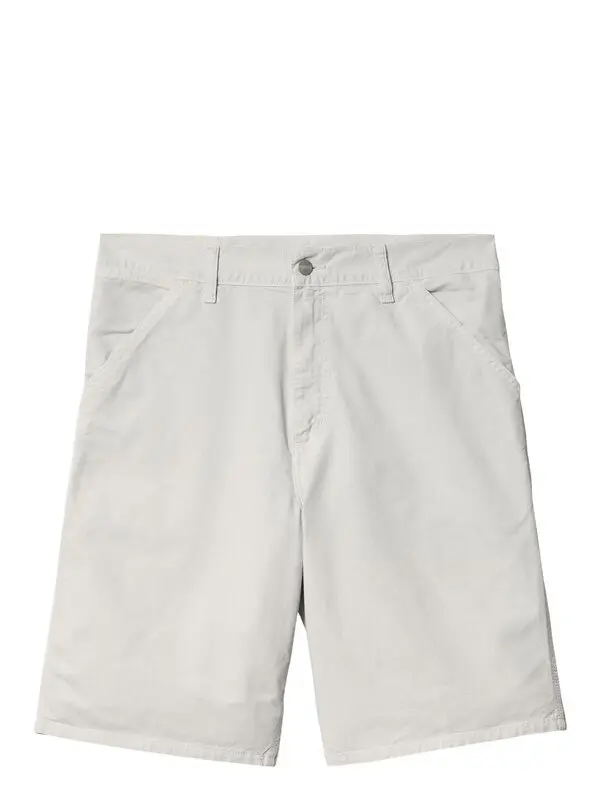 Carhartt Work In Progress Logo Patch Low-rise Shorts - White