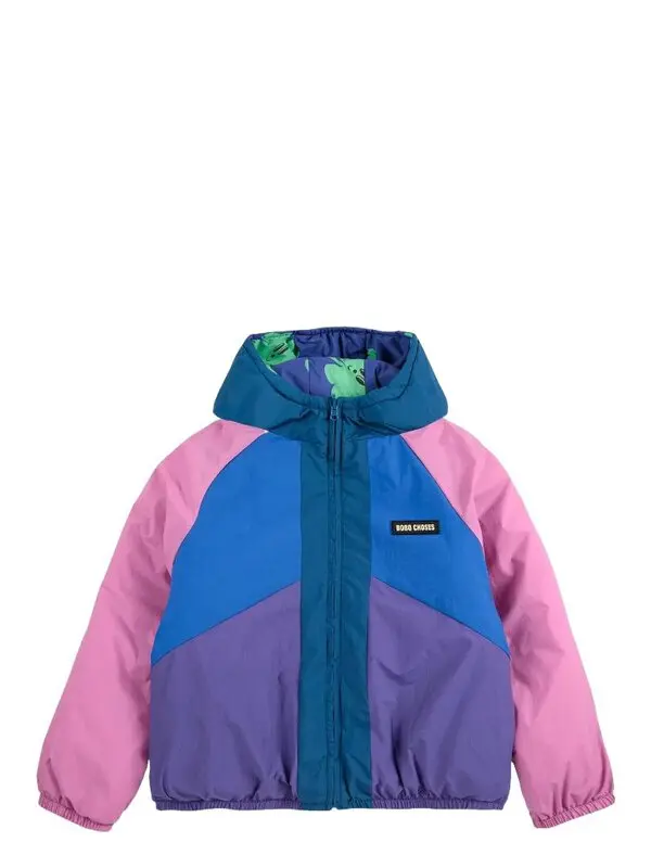 BOBO CHOSES Bminlength Lucky Clover All Over Reversible Anorak - Blue