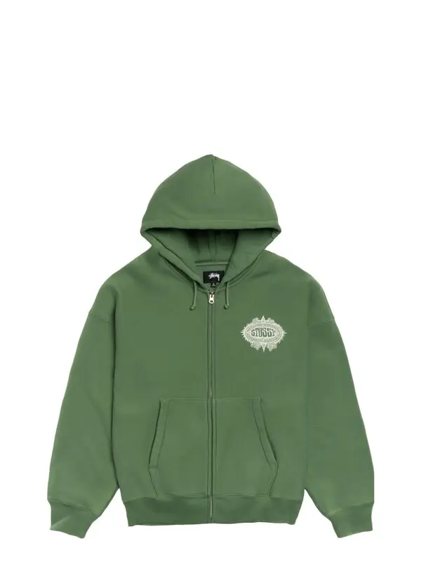 StÜssy Mantra Zip Hoodie - Green