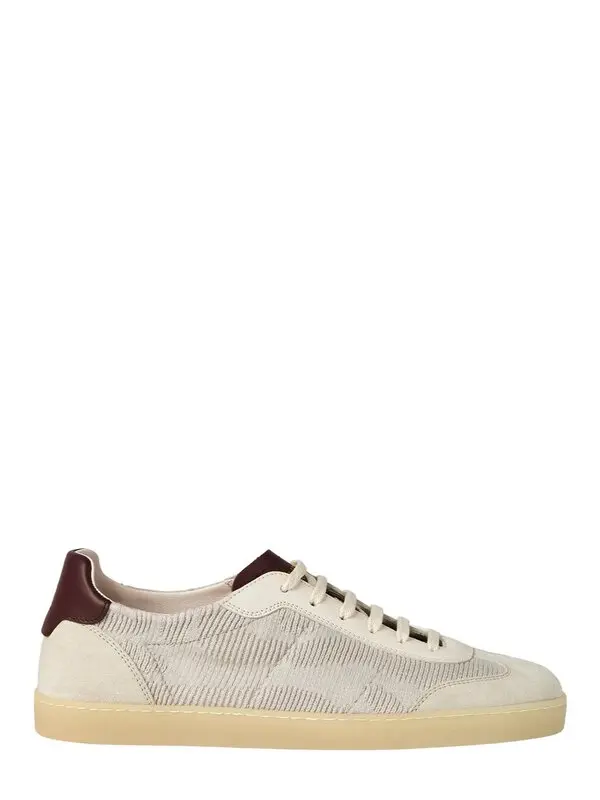 Brunello Cucinelli Lace-up Low-top Sneakers - Nude