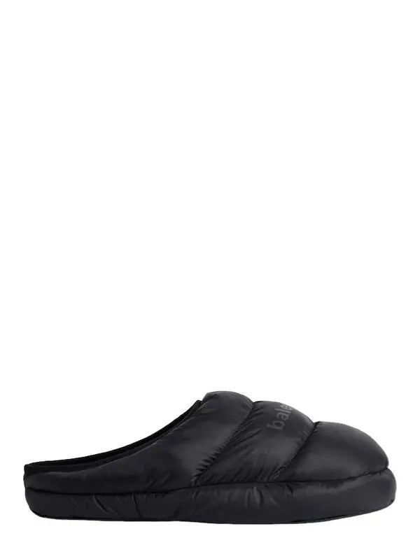Balenciaga Quilted Padded Slippers - Black
