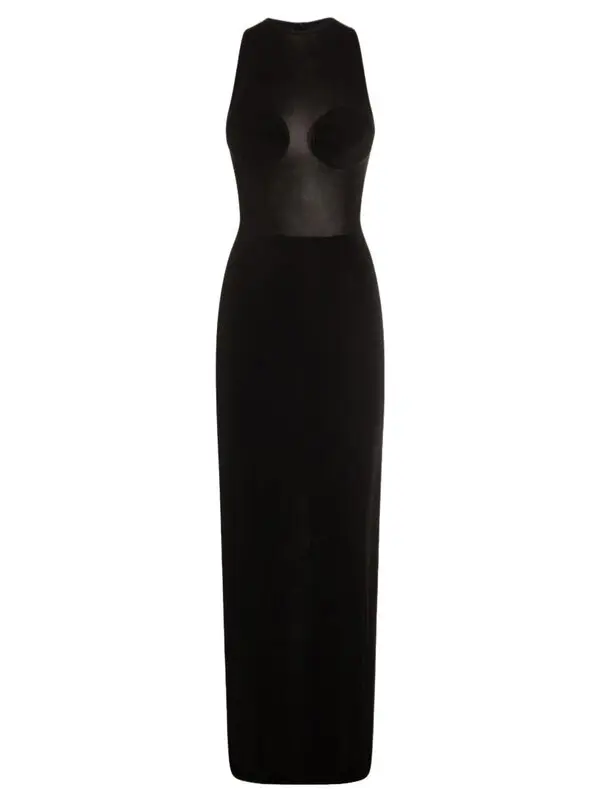 JEAN PAUL GAULTIER Conical Tulle Maxi Dress - Black