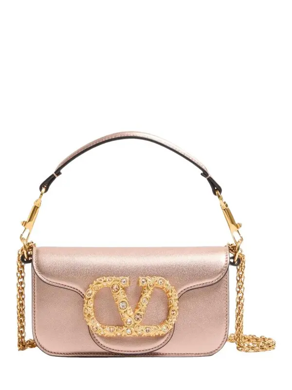 Valentino Garavani Vlogo Signature Shoulder Bag - Cinnamon Pink