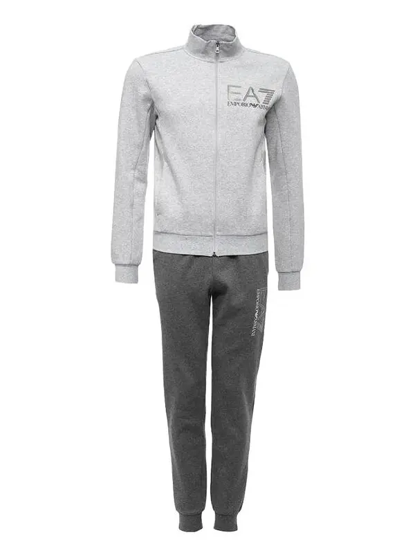 EA7 Logo Details Sports Suit - Gray