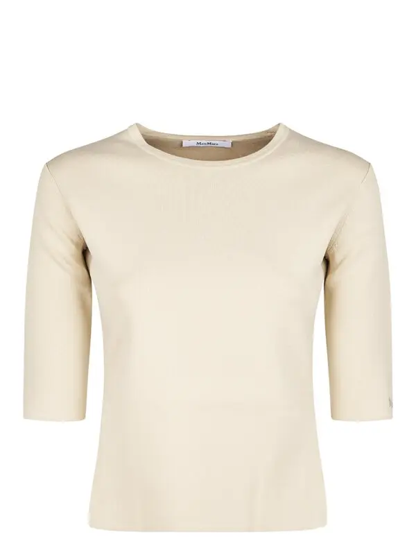 Max Mara Knit T-shirt - Nude