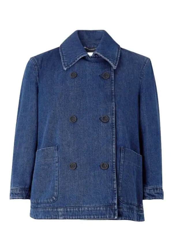 Altuzarra Double-breasted Denim Jacket - Blue