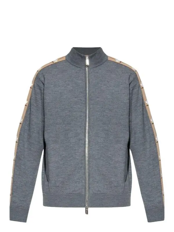 Dsquared2 Logo-print Zip-up Cardigan - Gray