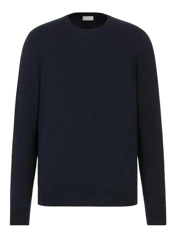 Dior Sweater With Cd Icon Signature - Dark Blue