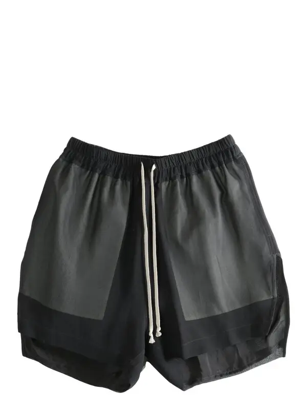 Rick Owens Washed Georgette Temple Boxers - Black