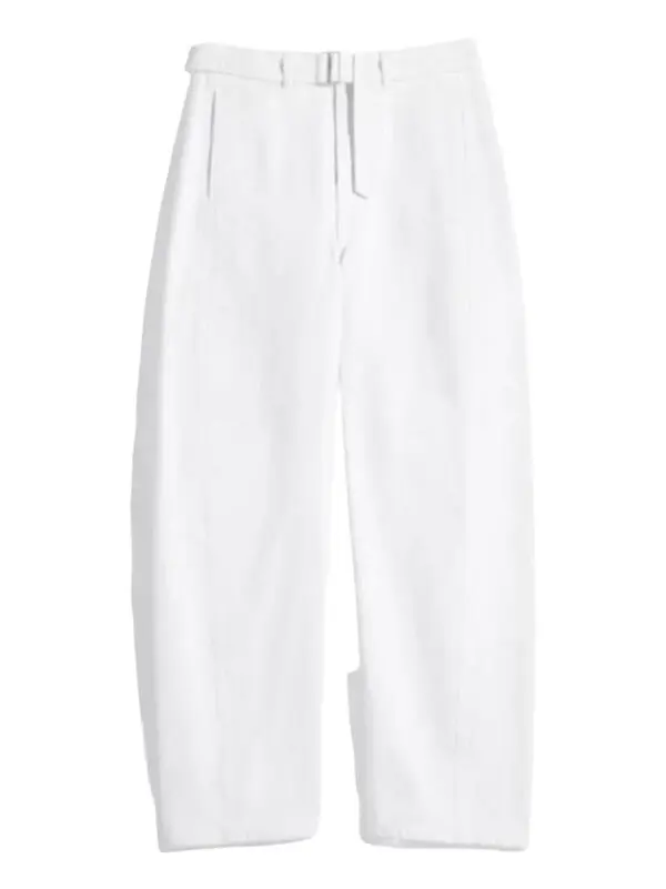 LEMAIRE Belted Buckle Jeans - White