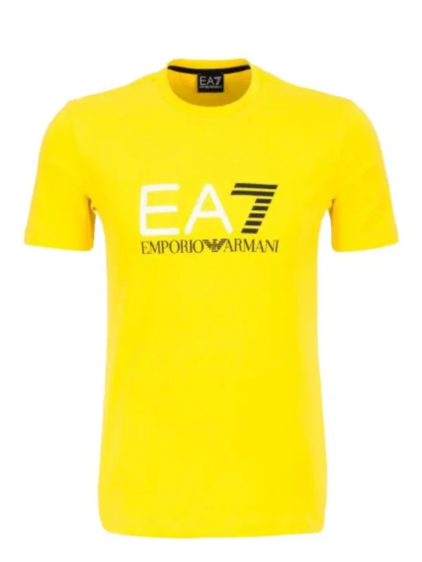 EA7 Logo Printed T-shirt - Yellow