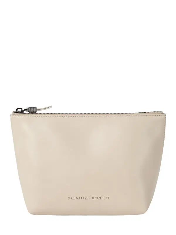Brunello Cucinelli Beaded Clutch - Ivory
