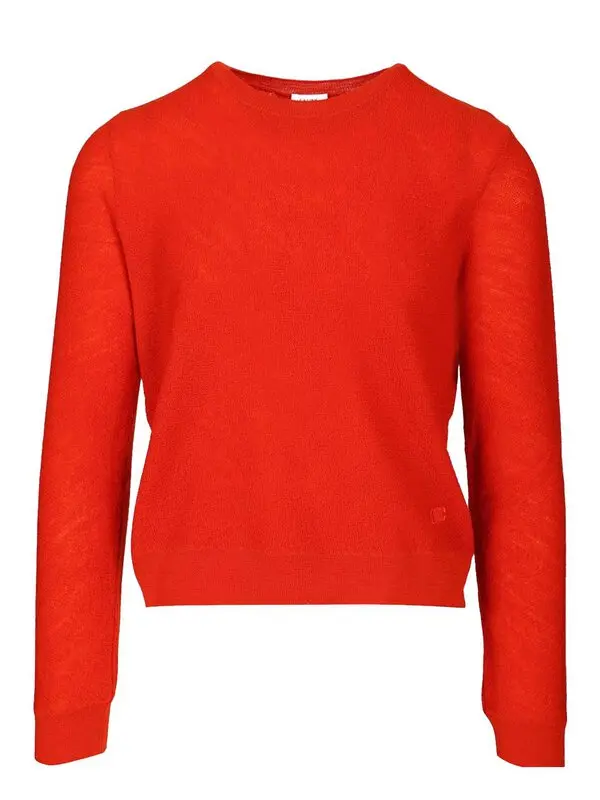 Celine Crewneck Sweater In Wool - Red