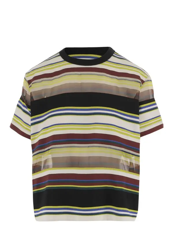 Sacai Horizontal Stripe T-shirt - Multicolor