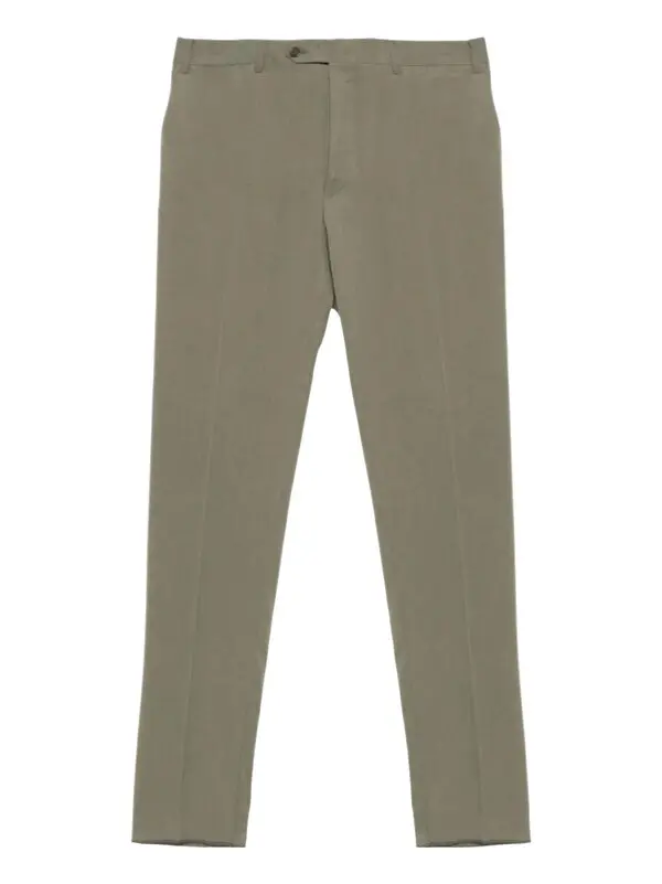 Canali Pressed Crease Trousers - Green