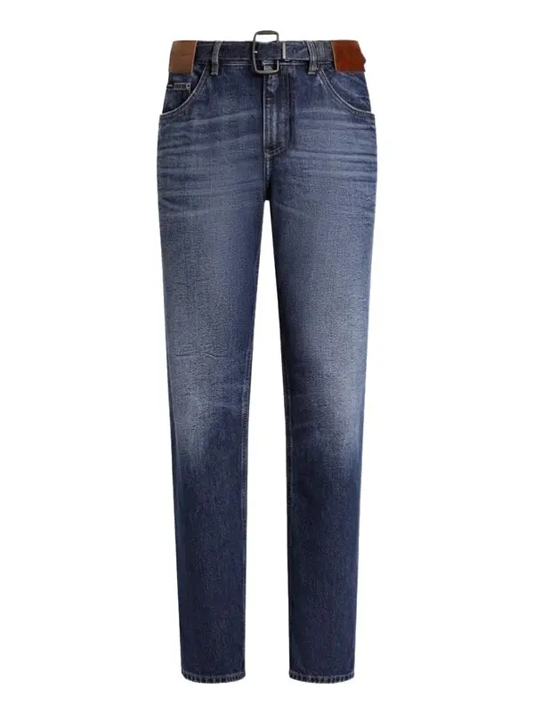 Dolce & Gabbana Belted Jeans - Denim Blue