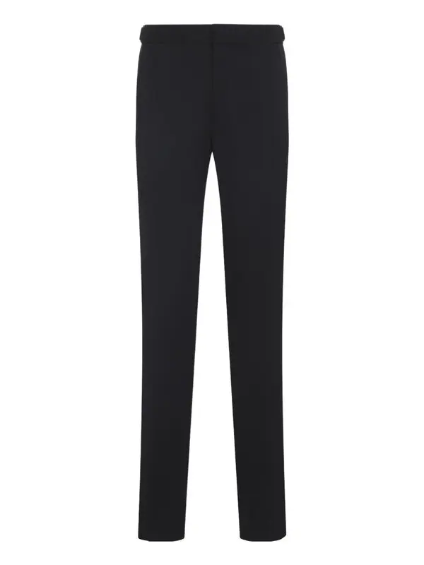 TOM FORD Tailored Straight Leg Trousers - Black